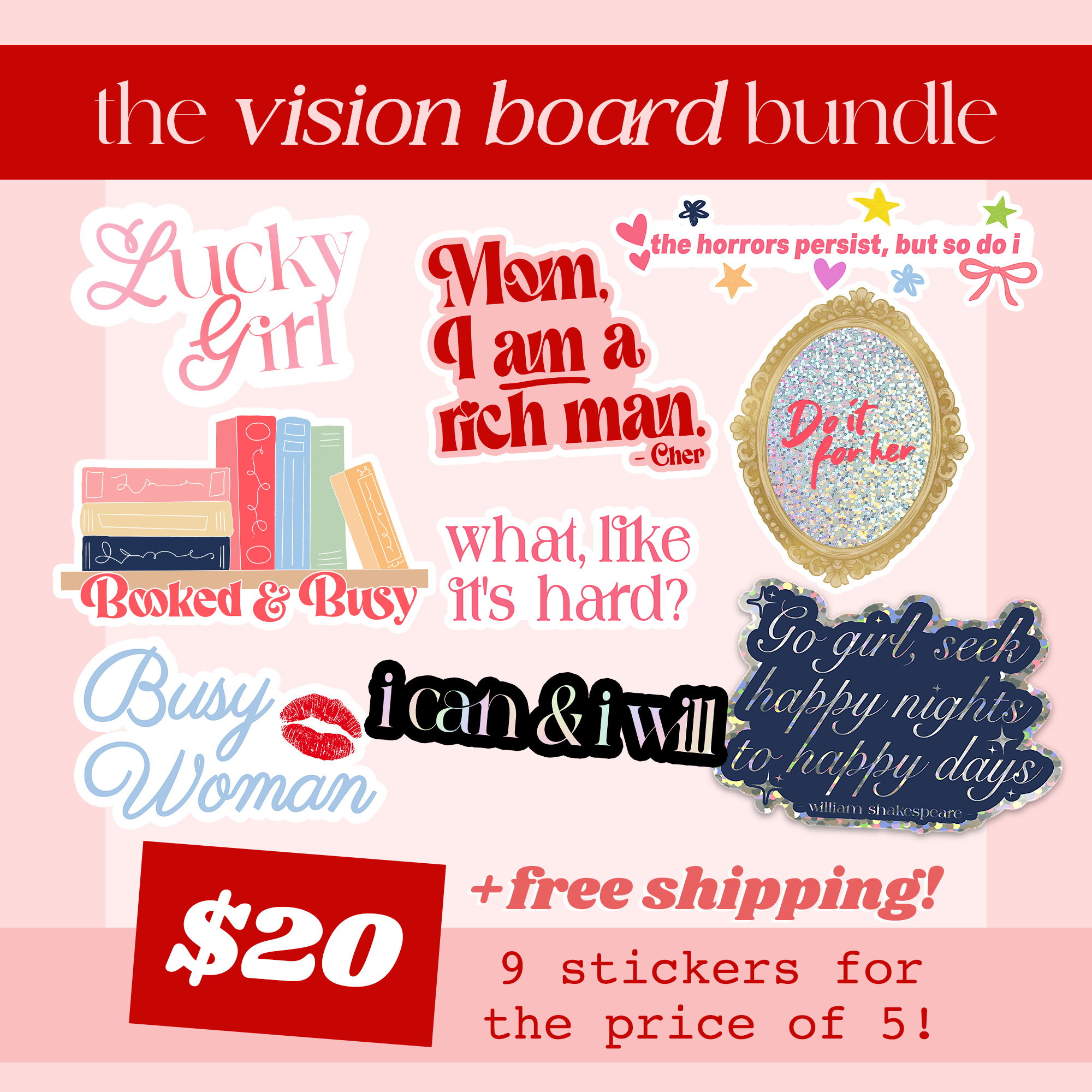 the vision board bundle – blondie studios