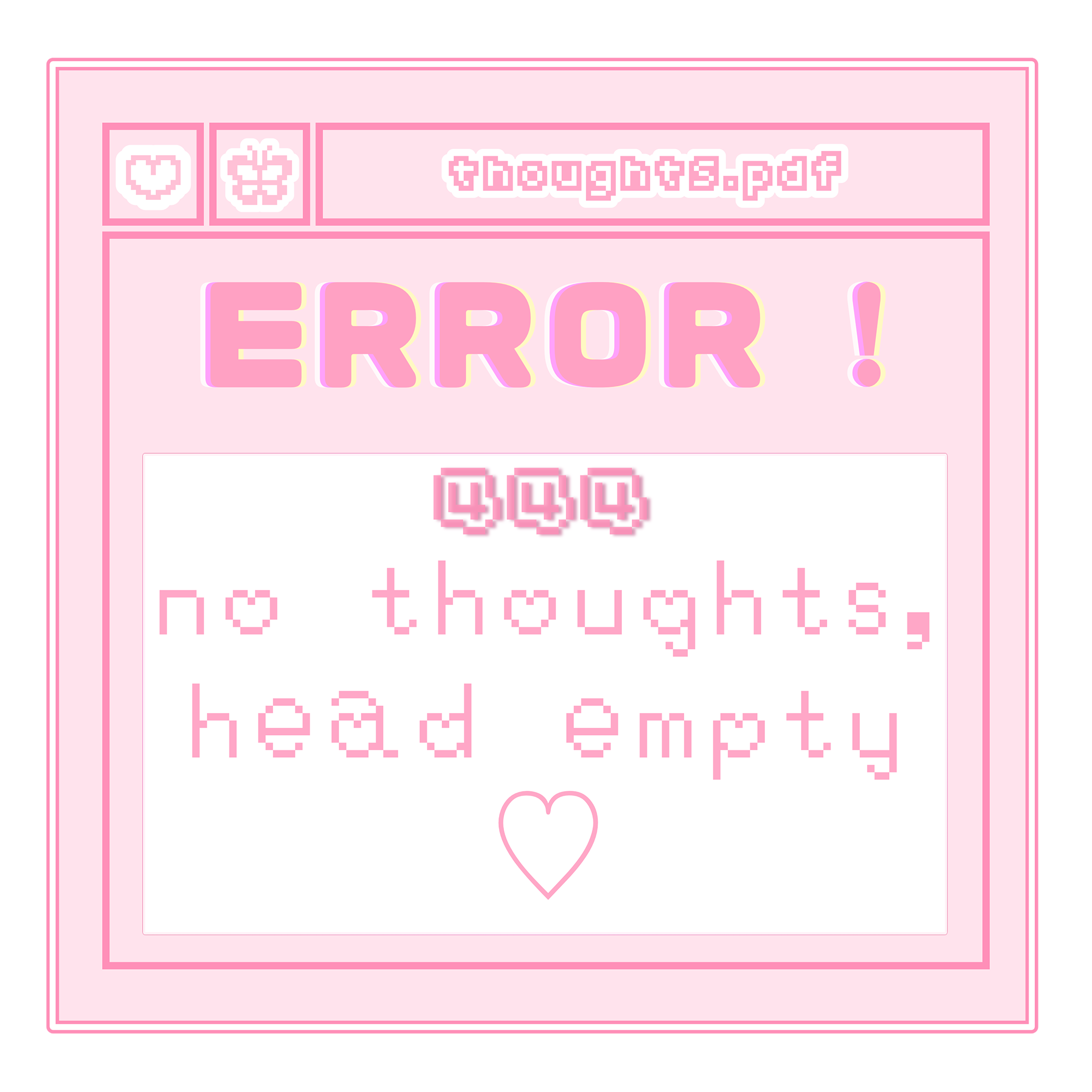 blondie studios | the chloë collection | error! no thoughts, head empty ...